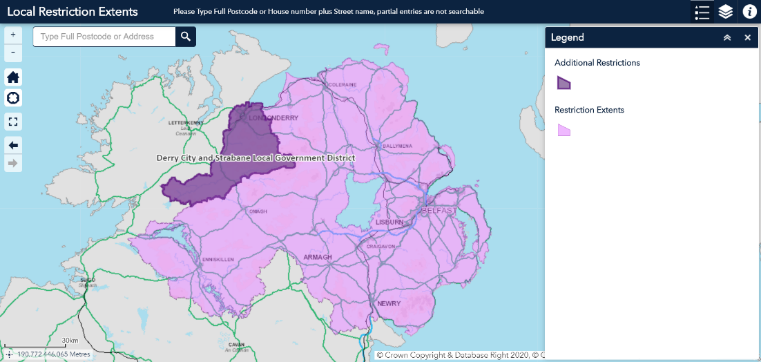 OSNI creates COVID-19 Restrictions Map in response to localised ...